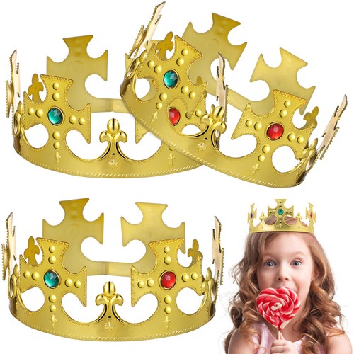3pcs Kids Birthday Party Crowns Toddler Dress Up Crowns Kids Tiara ...