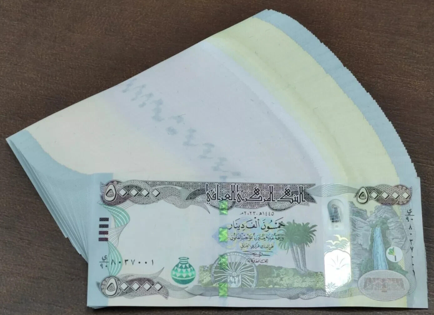 1 MILLION IRAQ DINAR 1,000,000 IQD 20 x 50,000 Iraqi Currency Banknotes ...