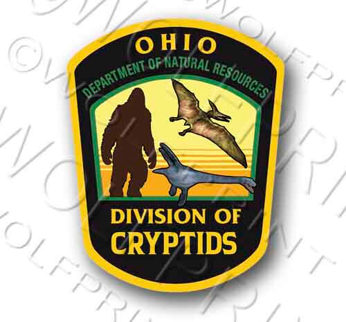 Ohio Division of Cryptid Bigfoot Sticker 5" Tall Decal Dept Natural ...