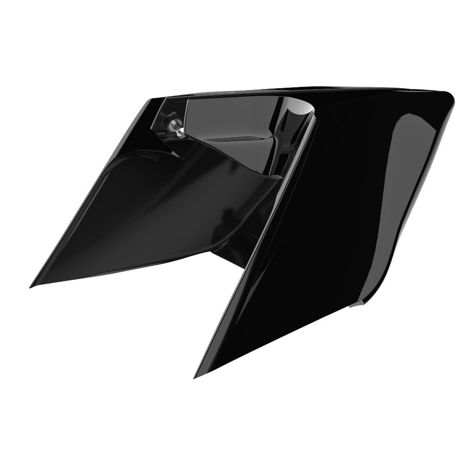 Advanblack Vivid Black CVO Extended Stretched Side Cover For Harley ...