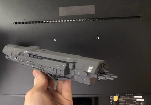 HM Halo 4 UNSC Infinity INF-101 Spaceship Model Resin Spacecraft Figure ...