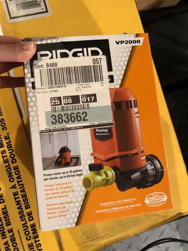 VP2000 Ridgid | eBay