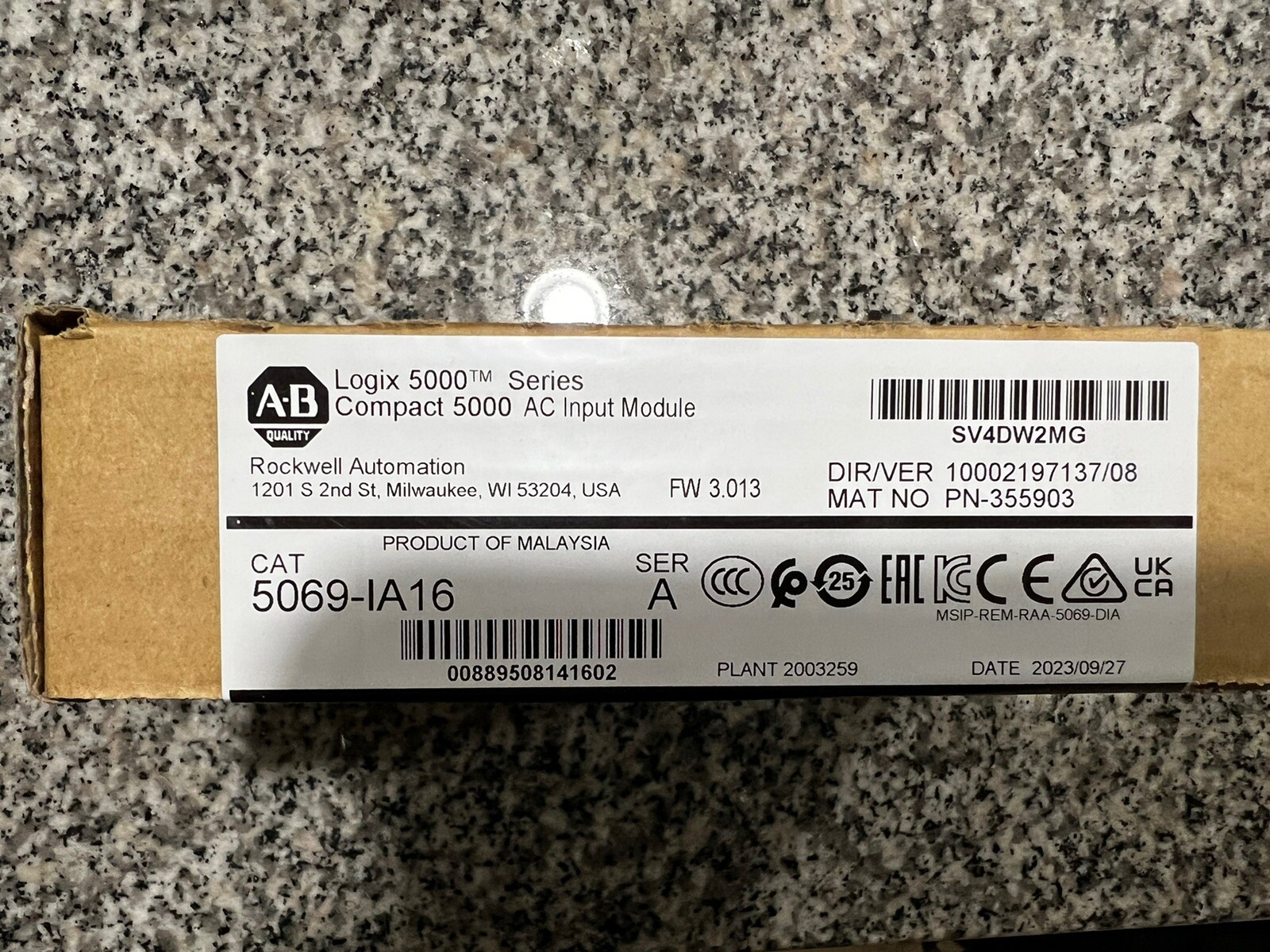 Allen-Bradley 5069 CompactLogix I/O 16 channels AC input modules ...