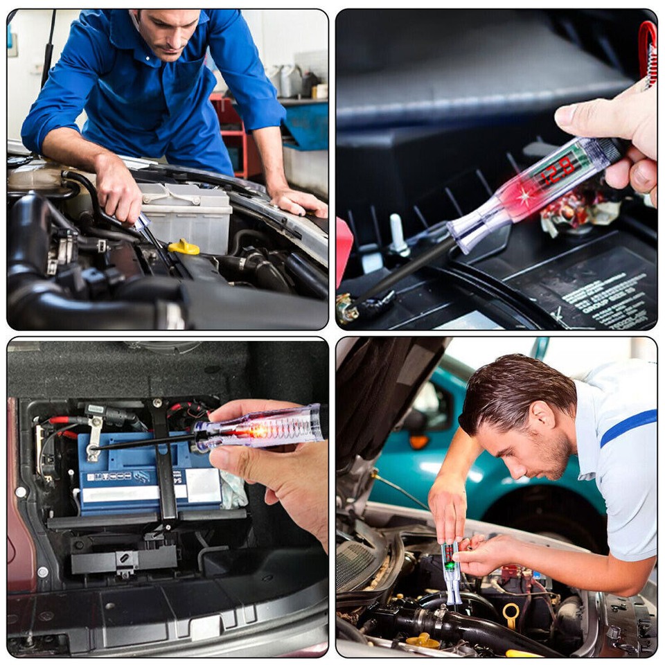 Car Digital Electric Voltage Circuit Tester Probe Automotive Light Test ...