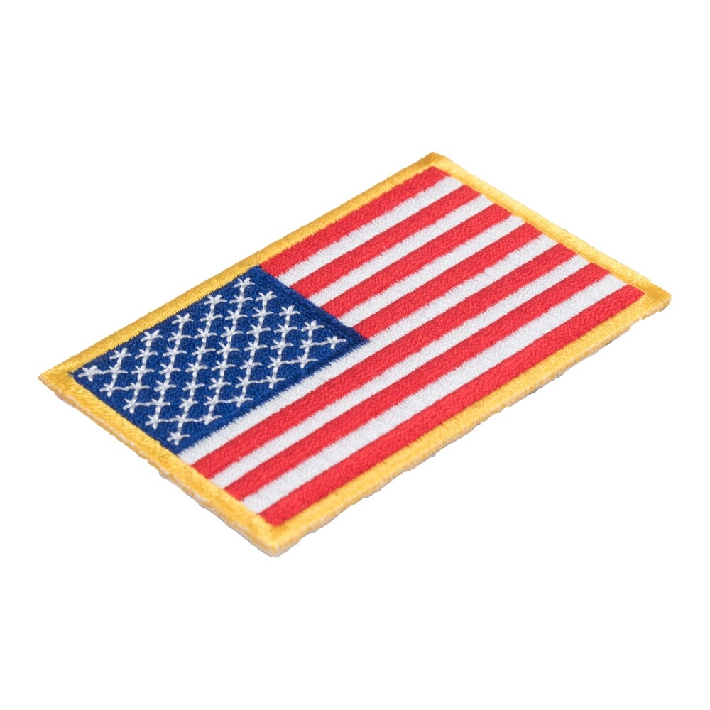 American Flag Yellow Border Patch, U.S. Flag Patches | eBay