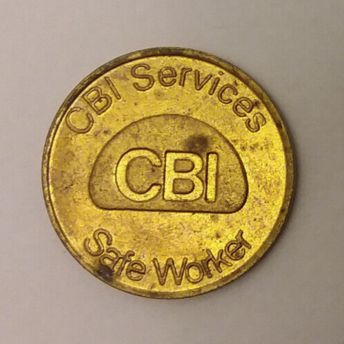 CBI Services Safe Worker Employee Award Coin Token 25mm | eBay