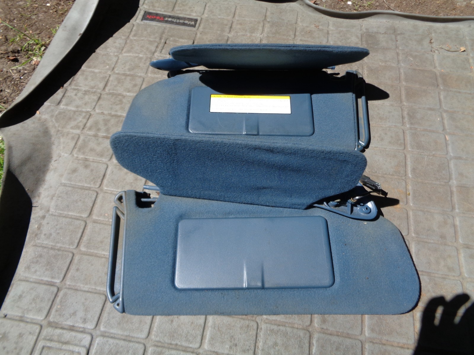 95-04 Blazer Bravada Sun Visor driver passenger set sunvisor BLUE 73B ...
