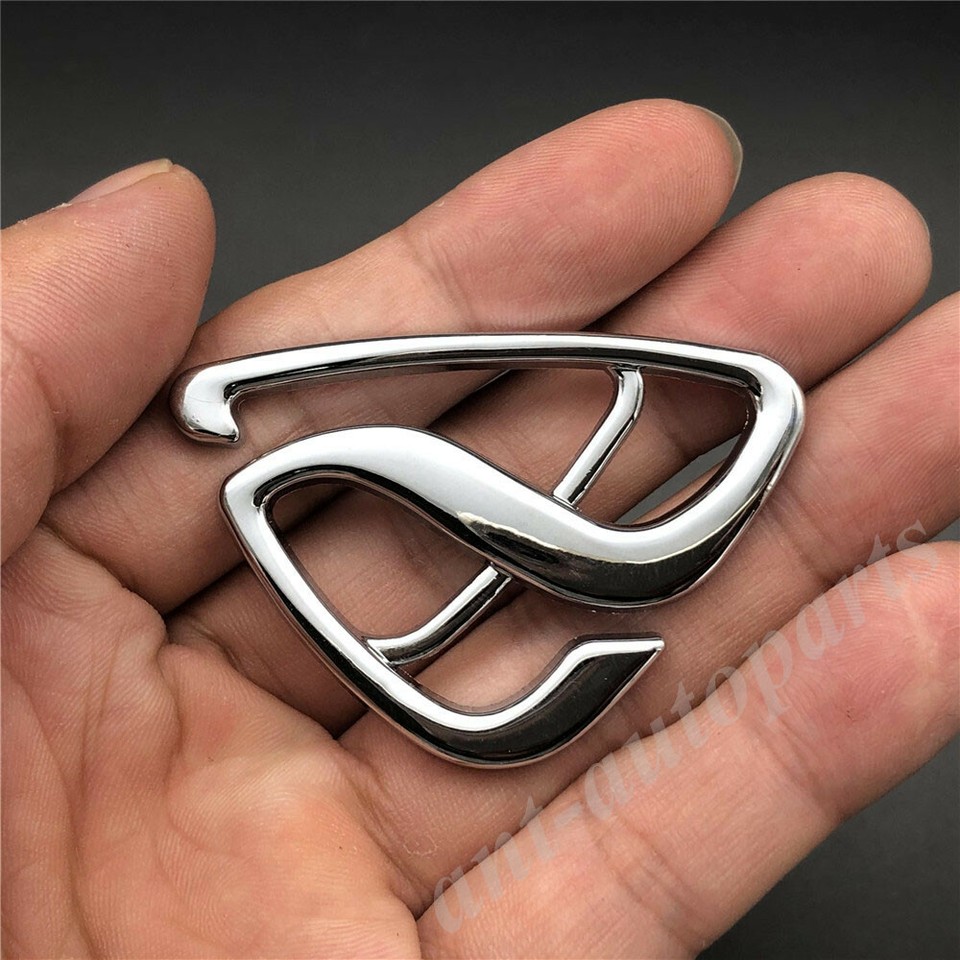 3D Metal Chrome Rotary Engine Emblem Car Trunk Side Badge Decal ...
