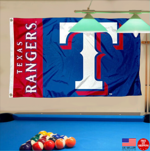 TEXAS RANGERS 3X5 FLAG BANNER MAN CAVE FLAGS TAILGATING BANNERS USA ...