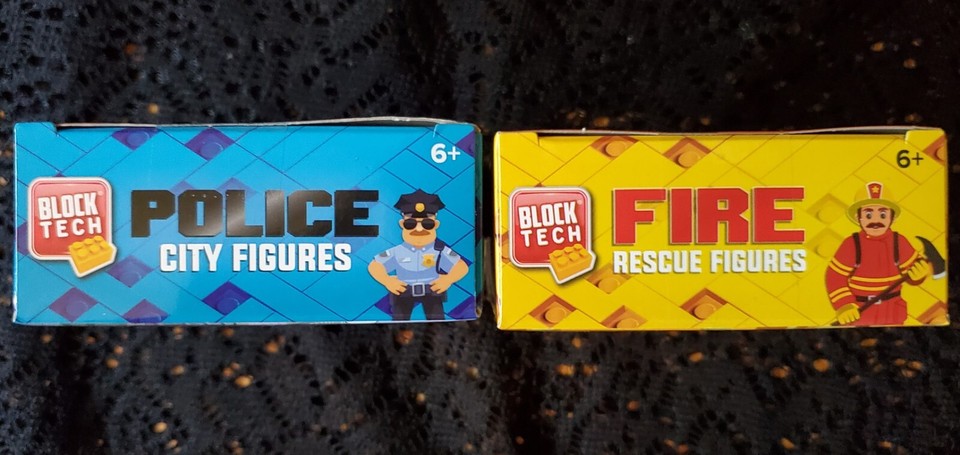 BLOCK TECH Figurines (2 Figures ea.) EMERGENCY RESPONDERS (Custom Lot ...