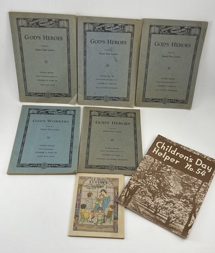 Vintage Children’s Sunday School Lesson Books Lot Of 7 Christian ...