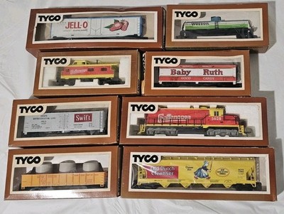 Huge Set Of 8 Tyco Trains Chattanooga Baby Ruth Jello-O In Box! | eBay