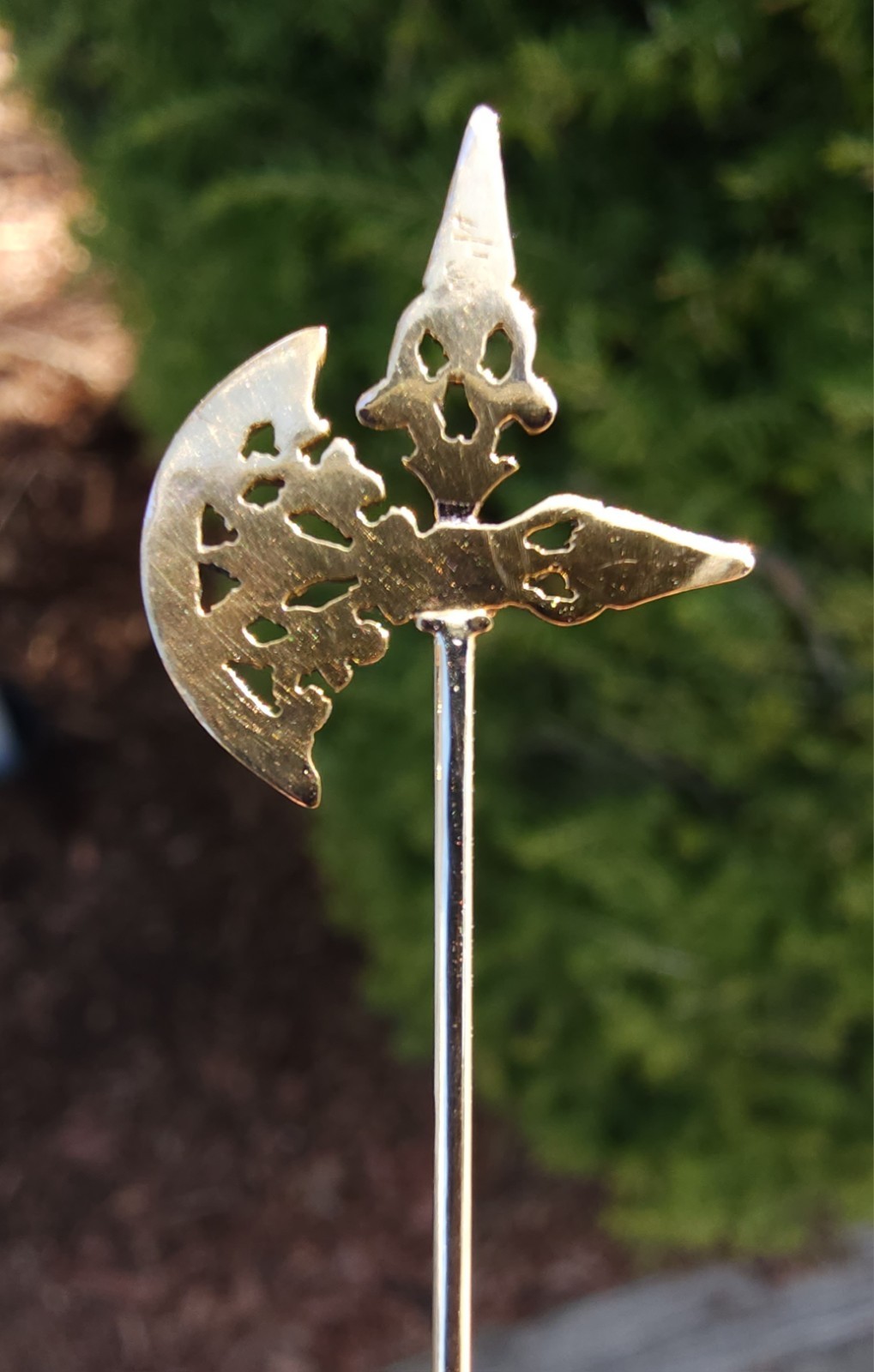 14k Stick Pin 🔥 Medieval Halberd Polearm Axe 🔥 Restored Reclaimed ...