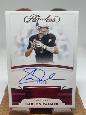 2021 Panini Flawless Carson Palmer AUTO /10 Cardinals On Card Signature ...