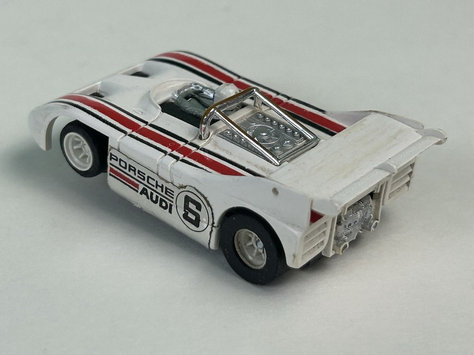 Vintage Aurora AFX Porsche 510k White / Red Stripes # Slot Car Tested ...