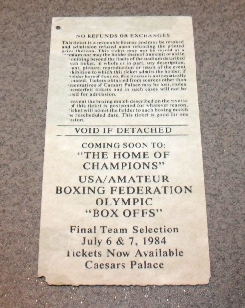 Thomas Hearns vs Roberto Duran 6/15/1984 Boxing Ticket Stub Caesars ...