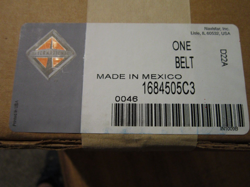 International Navistar Truck Safety 1684505C3 Seat Belt 3 Point Rls80 ...