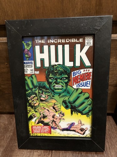 Marvel Comics The Incredible Hulk #102 Framed Art/Print #19856/26,000 ...