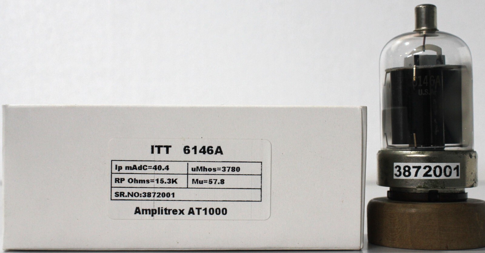 6146A ITT Ham Radio Tube made in England Amplitrex Tested | eBay