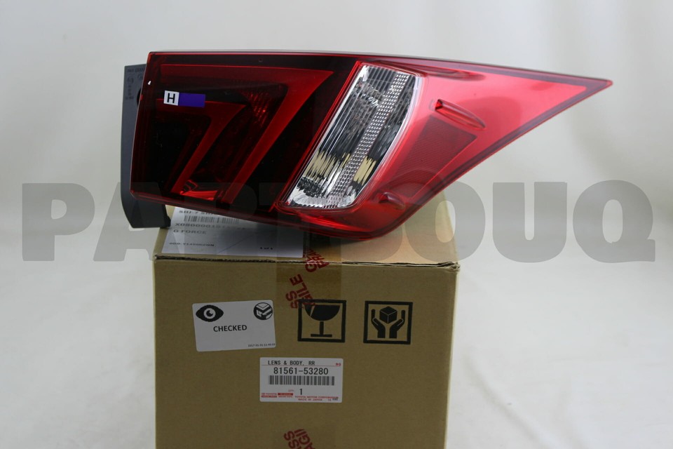 8156153280 Genuine Toyota LENS & BODY, REAR COMBINATION LAMP, LH | eBay