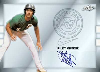 2018 RILEY GREENE Leaf Metal Chrome Prismatic Refractor Rookie ...