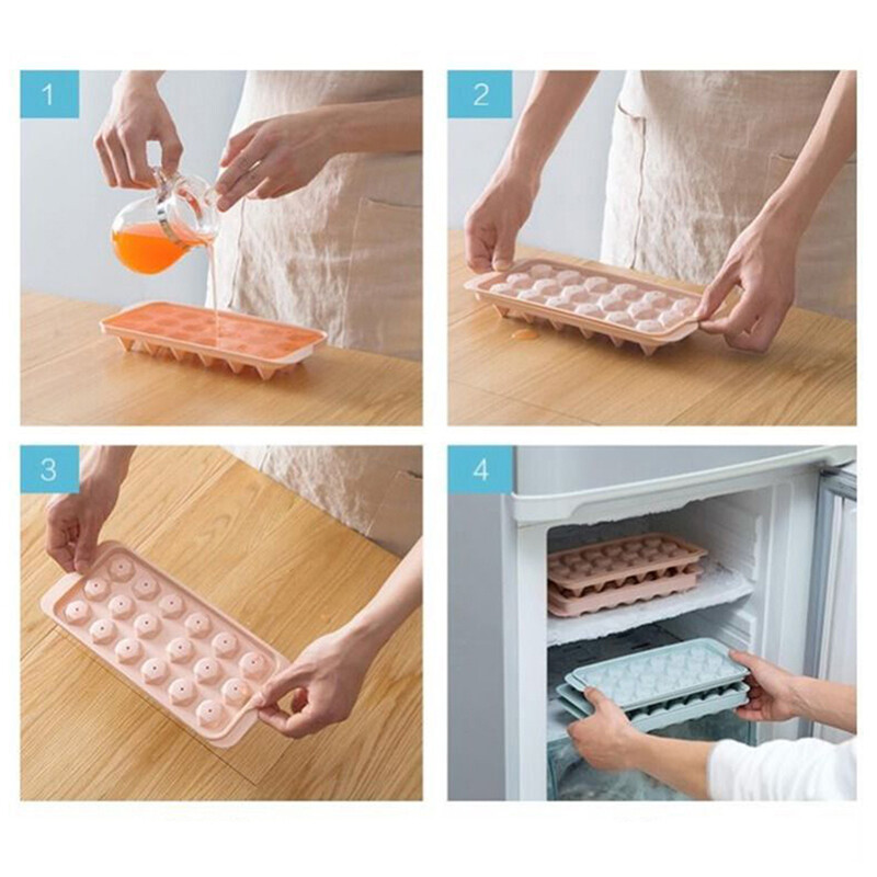 18 Grids Ice Ball Mold Frozen Whiskey Cocktail Mini Ball Maker Mold Ice ...