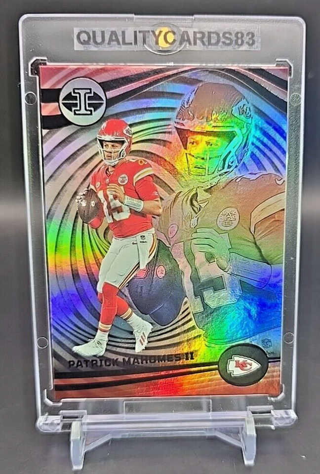 PATRICK MAHOMES RAINBOW HOLO FOIL ILLUSIONS CARD WITH ASE NFL KANSAS ...