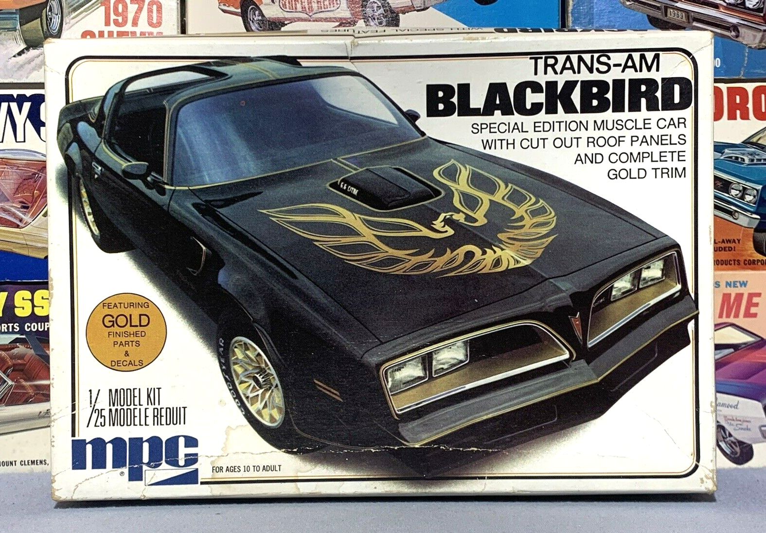 MPC 1977 PONTIAC TRANS-AM "BLACKBIRD" KIT#1-0777 AMT 1/25 NOS UNBUILT ...