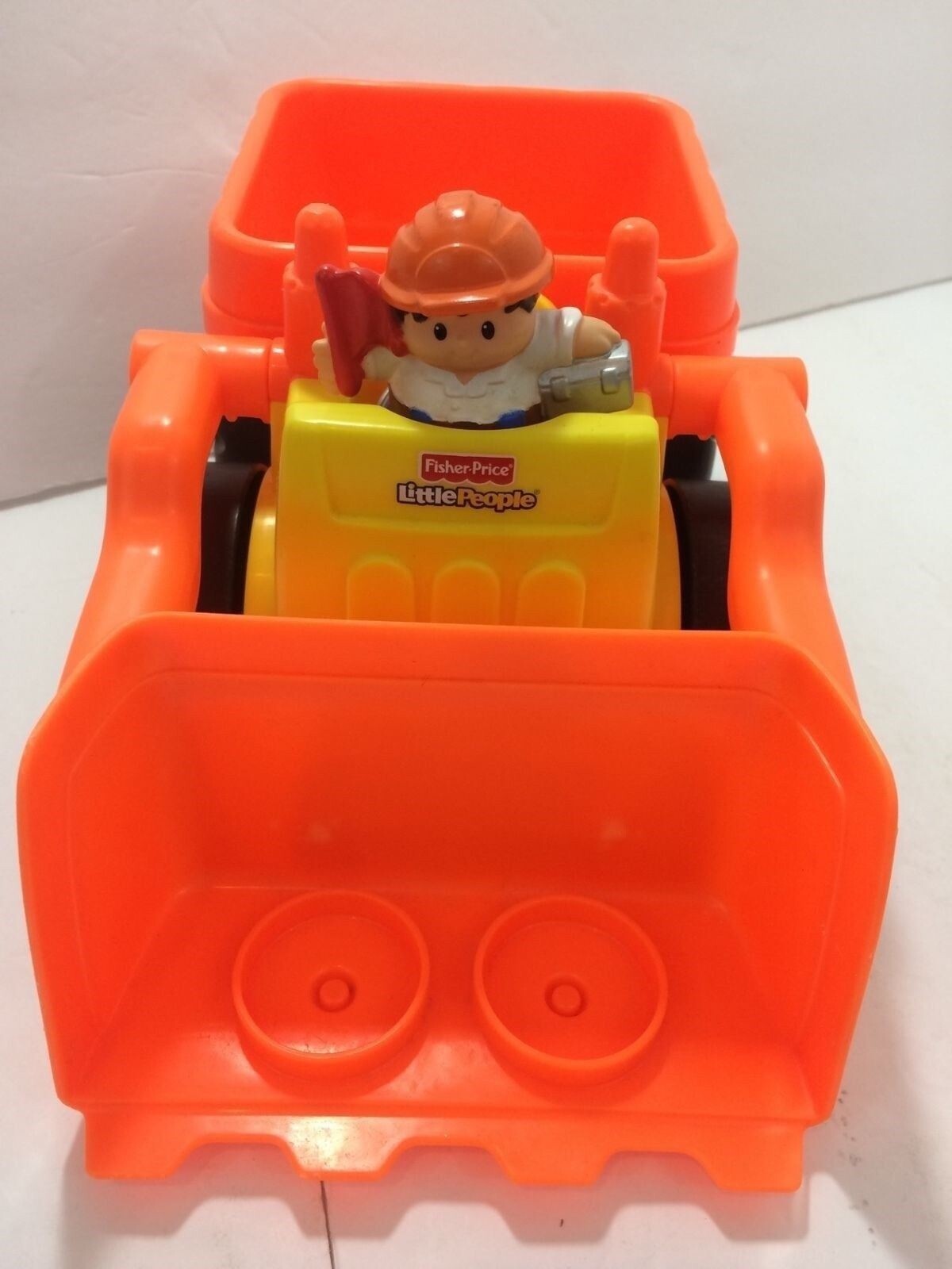 Fisher-Price Little People Builders Build n Drive Front Loader Tractor ...