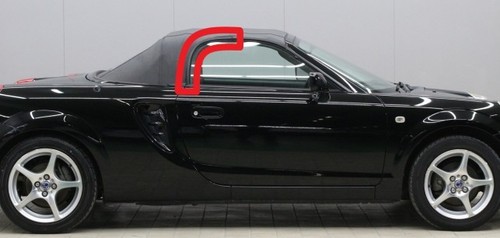 TOYOTA Genuine MR2 Spyder ZZW Soft top MOULDING, ROOF DRIP SIDE FINISH ...