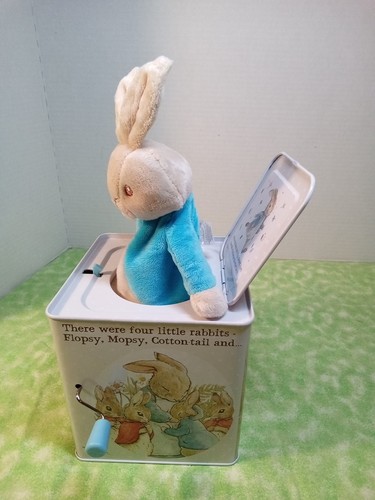 Beatrix Potter Peter Rabbit Jack-in-The-Box Toy 2021 Nursery Baby Gift ...
