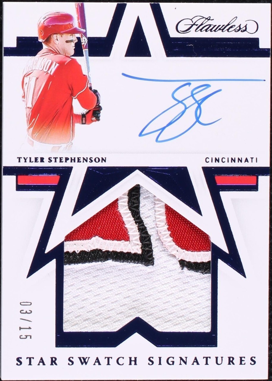 2021 Panini Flawless - Star Swatch Signatures Tyler Stephenson #SSS-TY ...