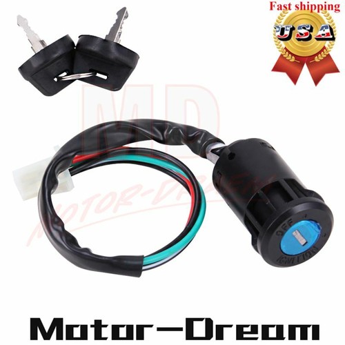 IGNITION KEY SWITCH ETON VIPER SIERRA IMPULS RASCAL 50CC 70CC 90CC ATV ...