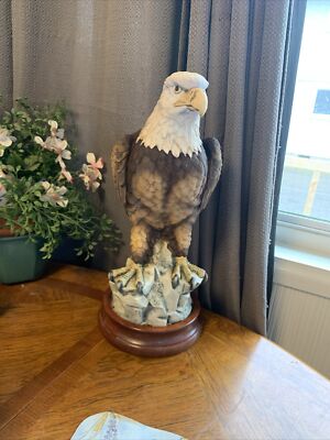 Large Bald Eagle Statue Andrea By Sadek 15” Tall Porcelain #6055 | eBay
