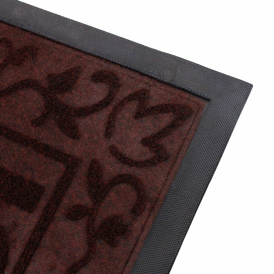 Outdoor Indoor Entrance Doormat Super Absorb Mud Latex Backing NonSlip ...