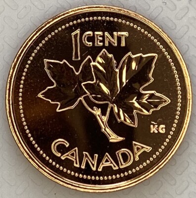 2002P CANADA 1 CENT STEEL PROOF LIKE MAGNETIC PENNY COIN | eBay