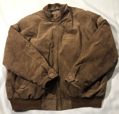 Field Tested Guide Gear Mens 2XLB 100% Leather Brown Jacket Insulated ...