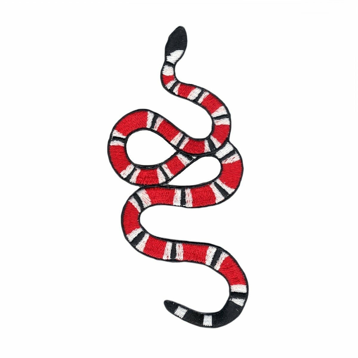 Red Coral Snake (ALT) Iron On Applique Patch - Right | eBay