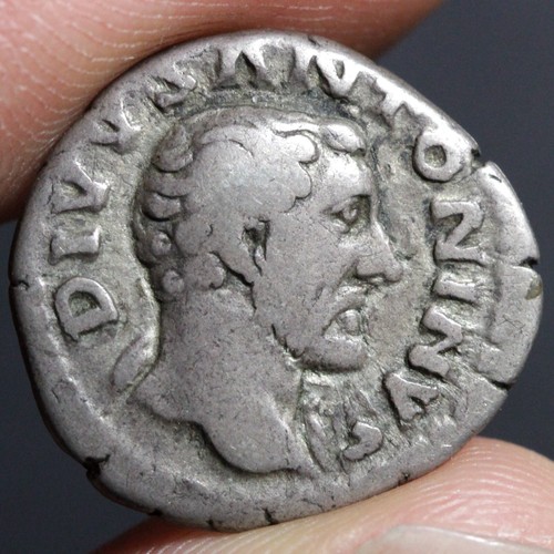Antoninus Pius Denarius Ancient Roman Empire Silver Coin 161AD DIVVS ...