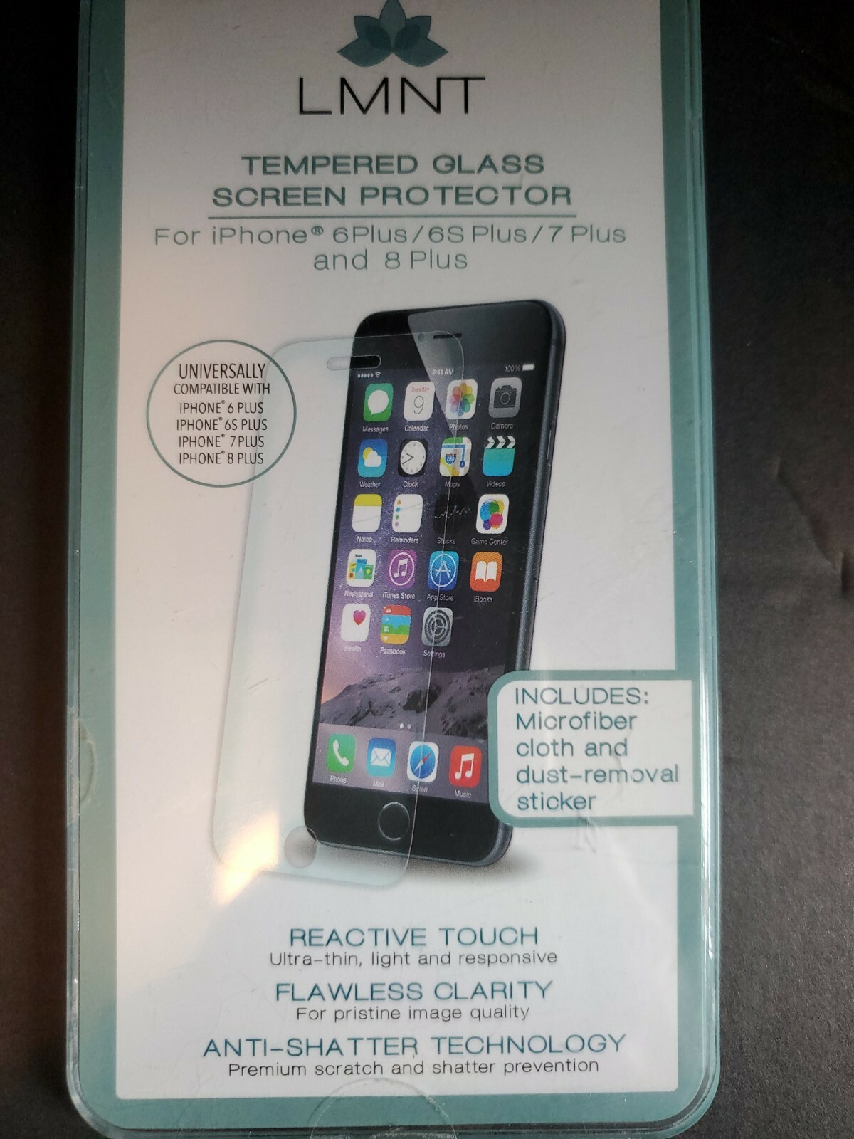 LMNT Tempered Glass Cell Phone Screen Protector for iPhone 6/6s Plus ...