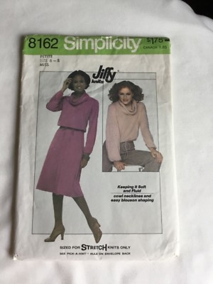 Vtg Womens Pattern Simplicity #8162 Size Petite 6-8 Misses 1977 | eBay
