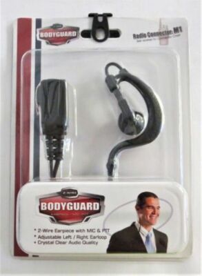 KLEIN ELECTRONICS BODYGUARD-M1 2-WIRE EARPIECE WITH MIC AND PTT | eBay