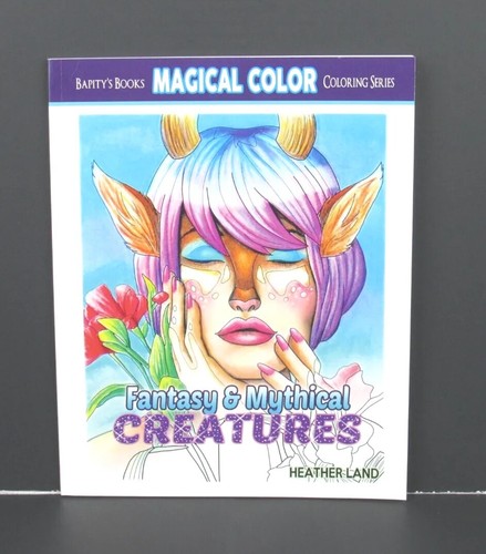 Heather Land Fantasy & Mythical Creatures Adult Coloring Book Stress ...