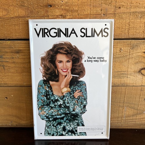 Vintage Virginia Slims Cigarettes Metal Sign Tobacco Advertising Signs ...