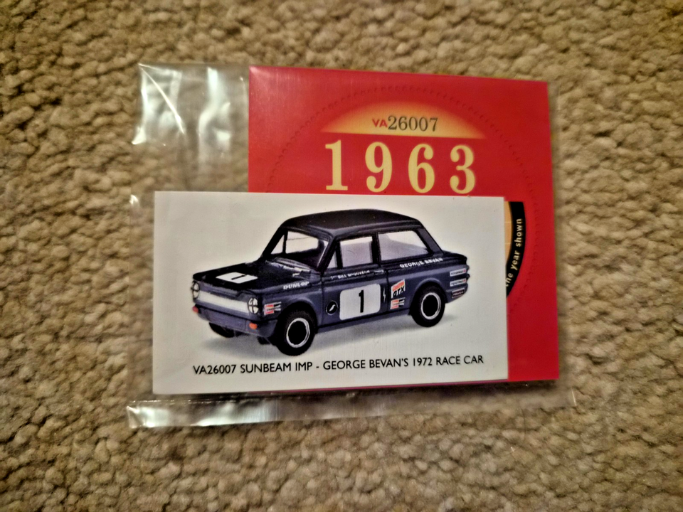 Vanguards VA26007 George Bevan's 1972 Race Car Sunbeam Imp 1:43 Scale ...