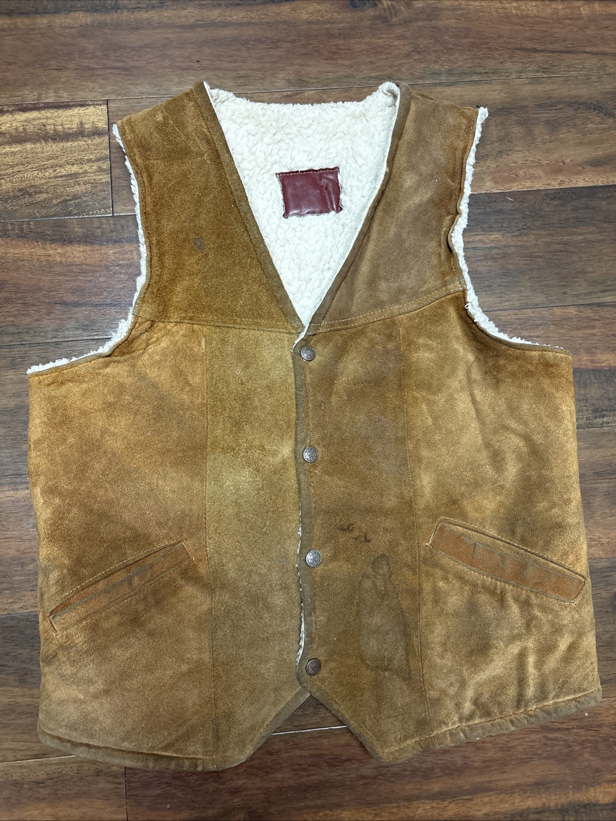 1950s Western Cowboy Pioneer Mountain Man Leather She… - Gem