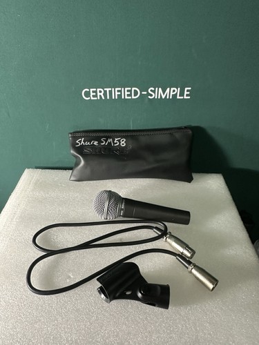 Shure SM58 Wired XLR Dynamic Microphone Live Performance PA Sound Great ...
