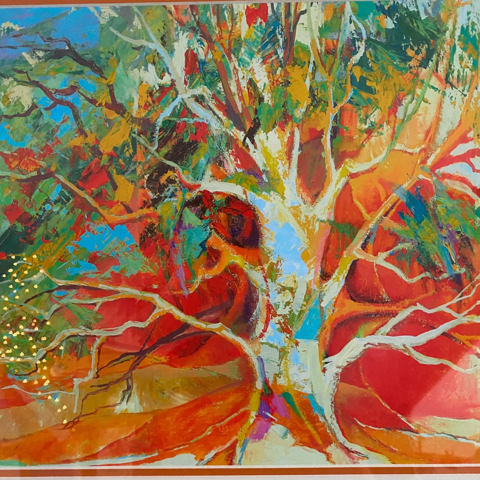 Luigi Florio Art Print Lithograph “Albero Felice” Custom Framed ...