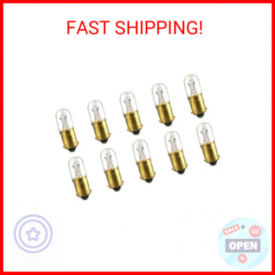 CEC Industries #47 Bulbs, 6.3 V, 0.945 W, BA9s Base, T-3.25 shape (Box ...