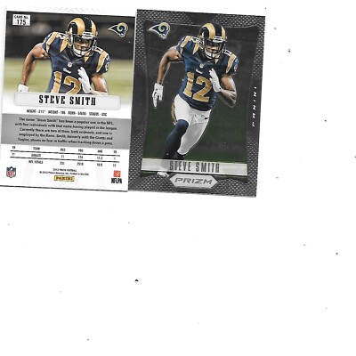 Steve Smith 2012 Panini Prizm Football Card #175 BOGO FREE Eagles | eBay